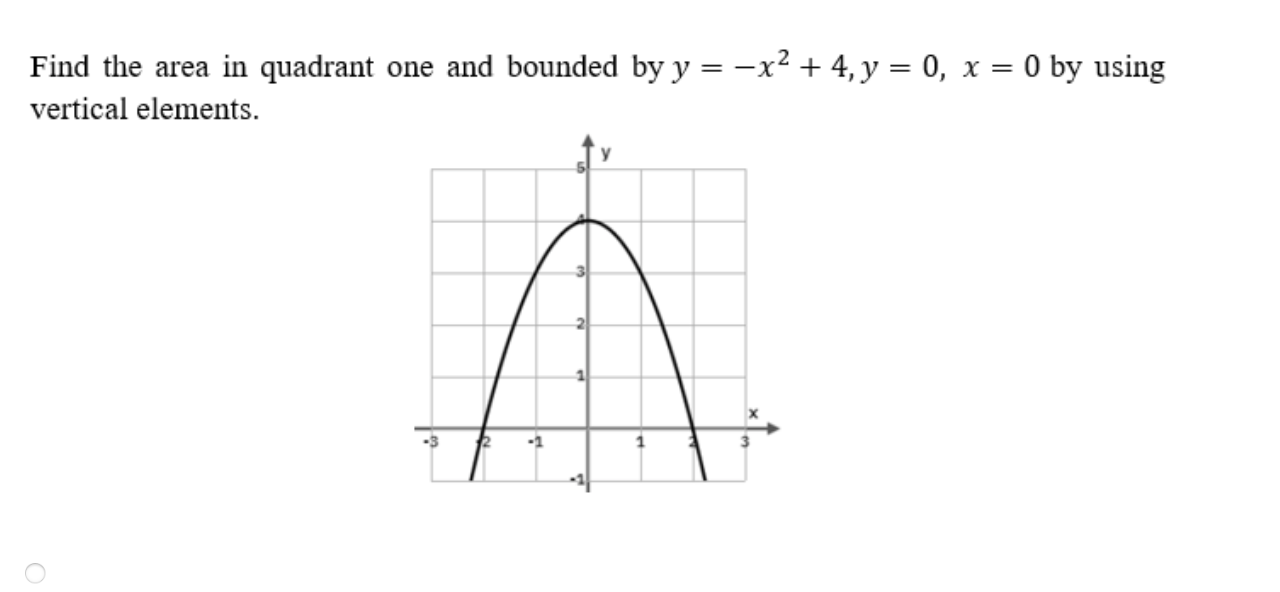 Solved Find the area in quadrant one and bounded by | Chegg.com