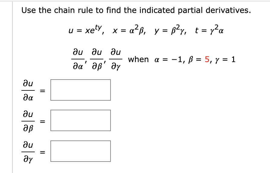 Solved Use the chain rule to find the indicated partial | Chegg.com