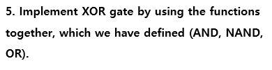 Solved 5. Implement XOR gate by using the functions | Chegg.com
