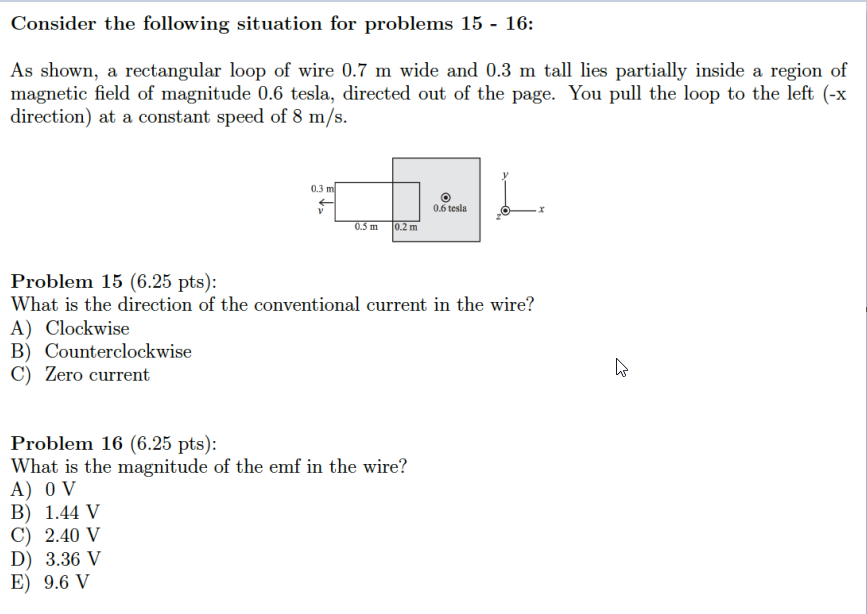 Solved Consider the following situation for problems 15−16 : | Chegg.com
