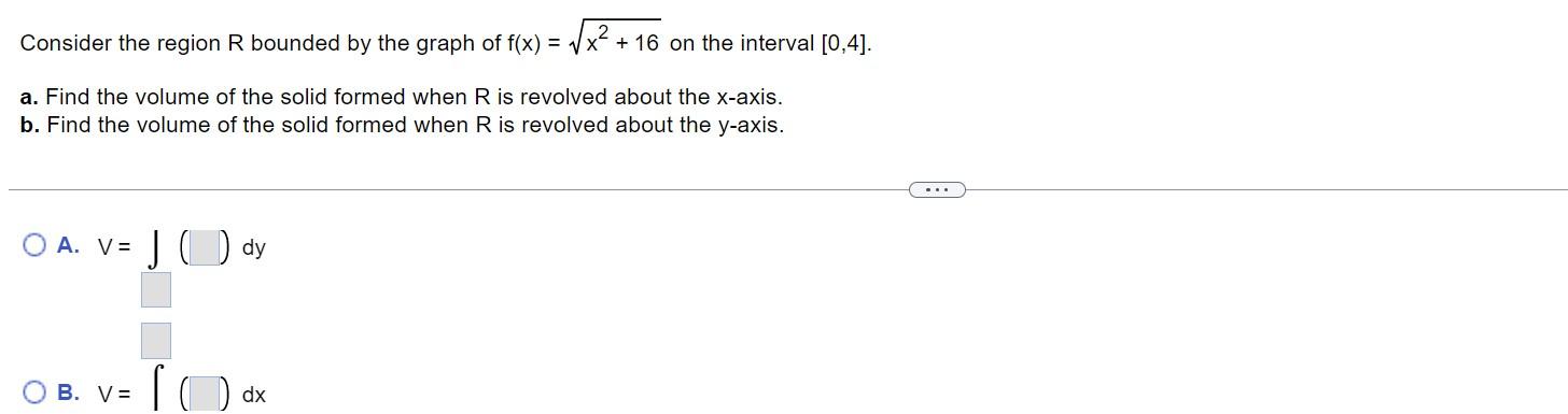 Solved Consider the region R bounded by the graph of | Chegg.com