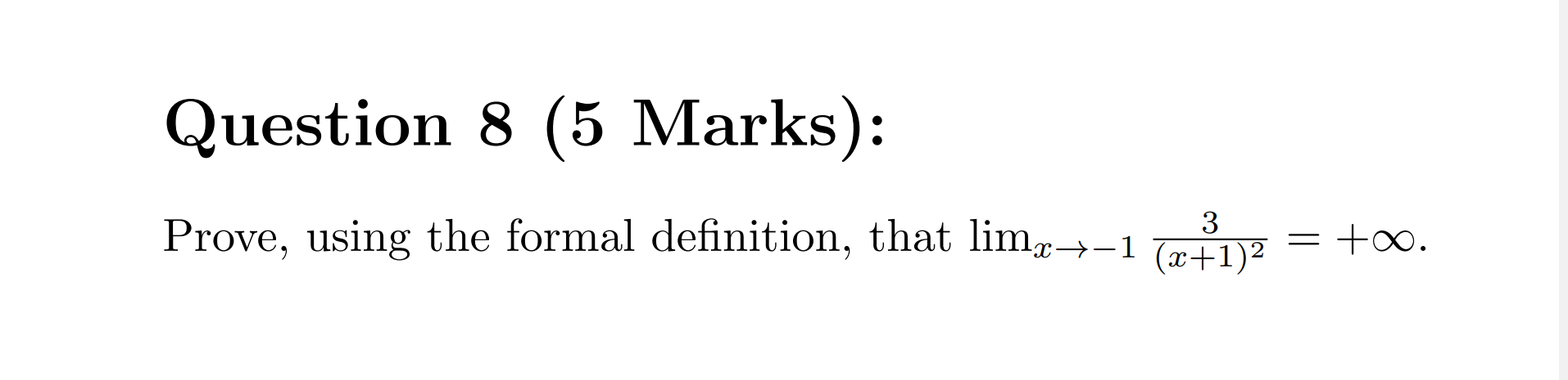 Solved YOU HAVE TO PROVE FORMULA USING FORMAL LIMITS NOT | Chegg.com