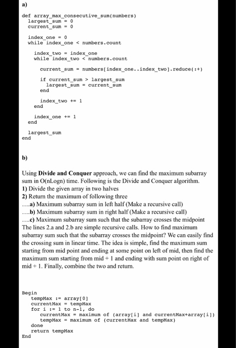 Solved Only Need Help With C And D I Have Provided The