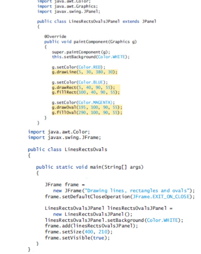 Solved Draw the output shapes of the following application | Chegg.com