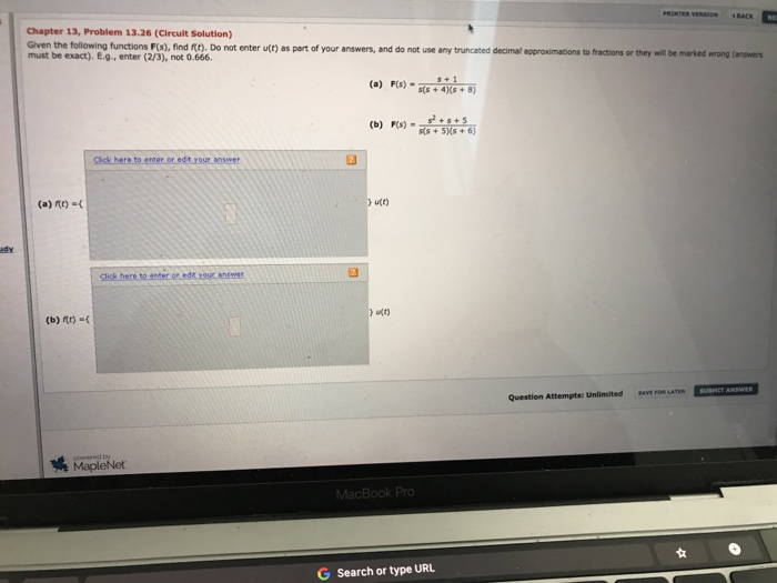 Solved Chapter 13, Problem 13.05 (Circuit Solution) Use | Chegg.com