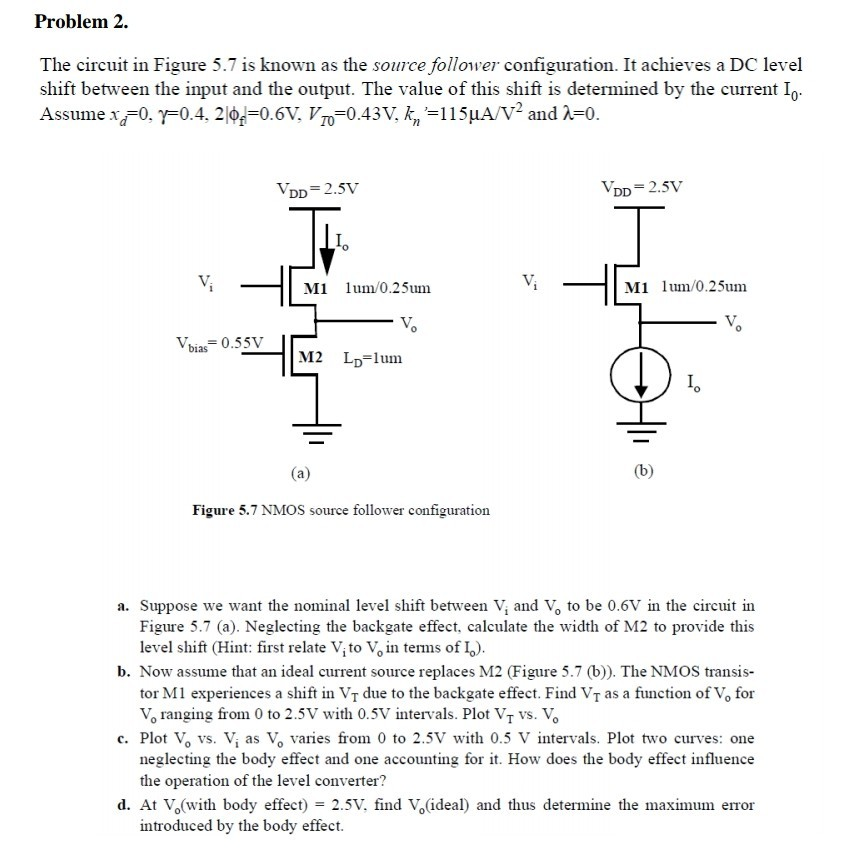 Solved Problem 2. The circuit in Figure 5.7 is known as the | Chegg.com