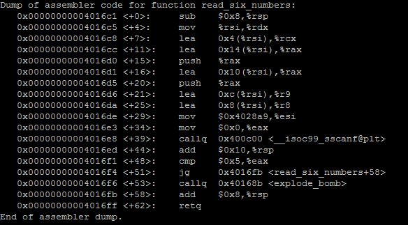About Bomb lab phase_2 As I know the answer of the | Chegg.com