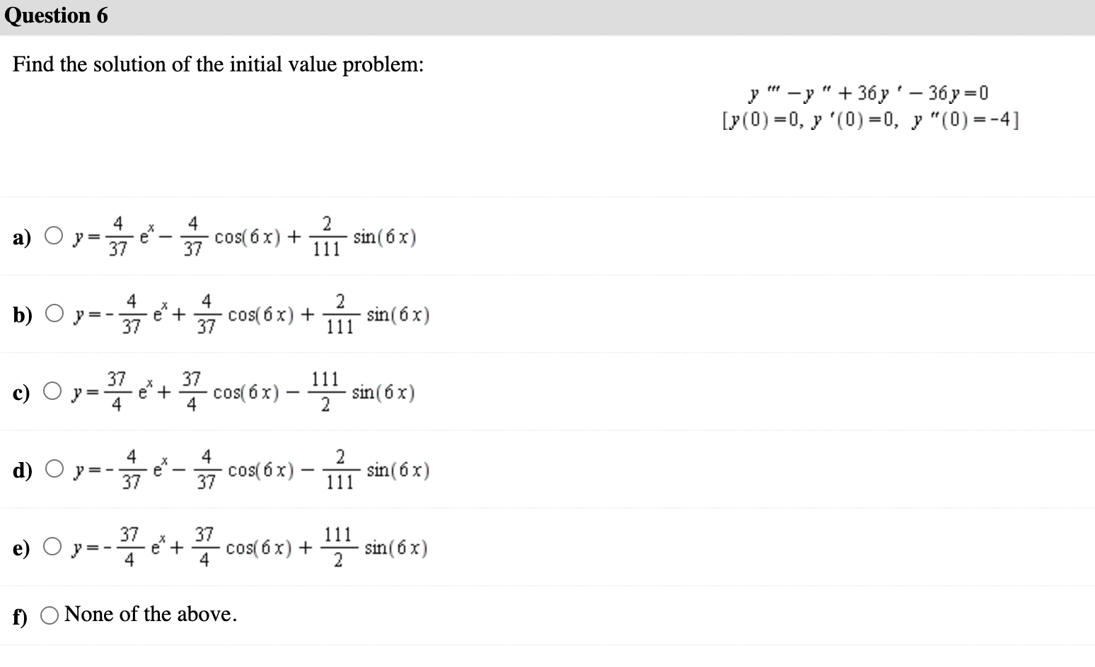 Solved Find the solution of the initial value problem: | Chegg.com