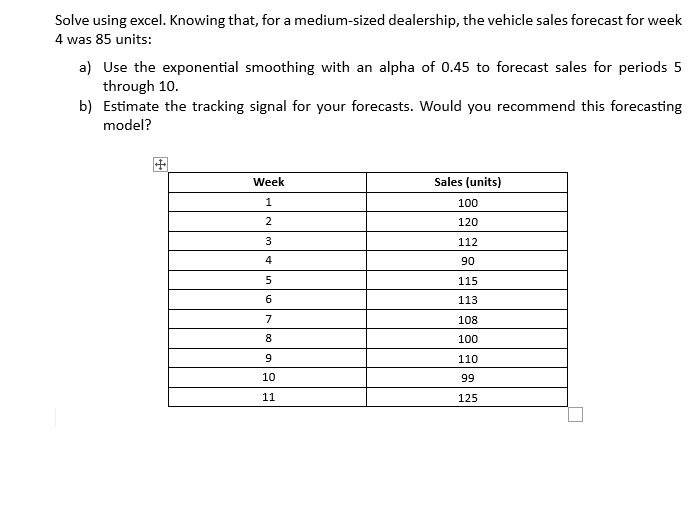 Solved Solve using excel. Knowing that, for a medium-sized | Chegg.com