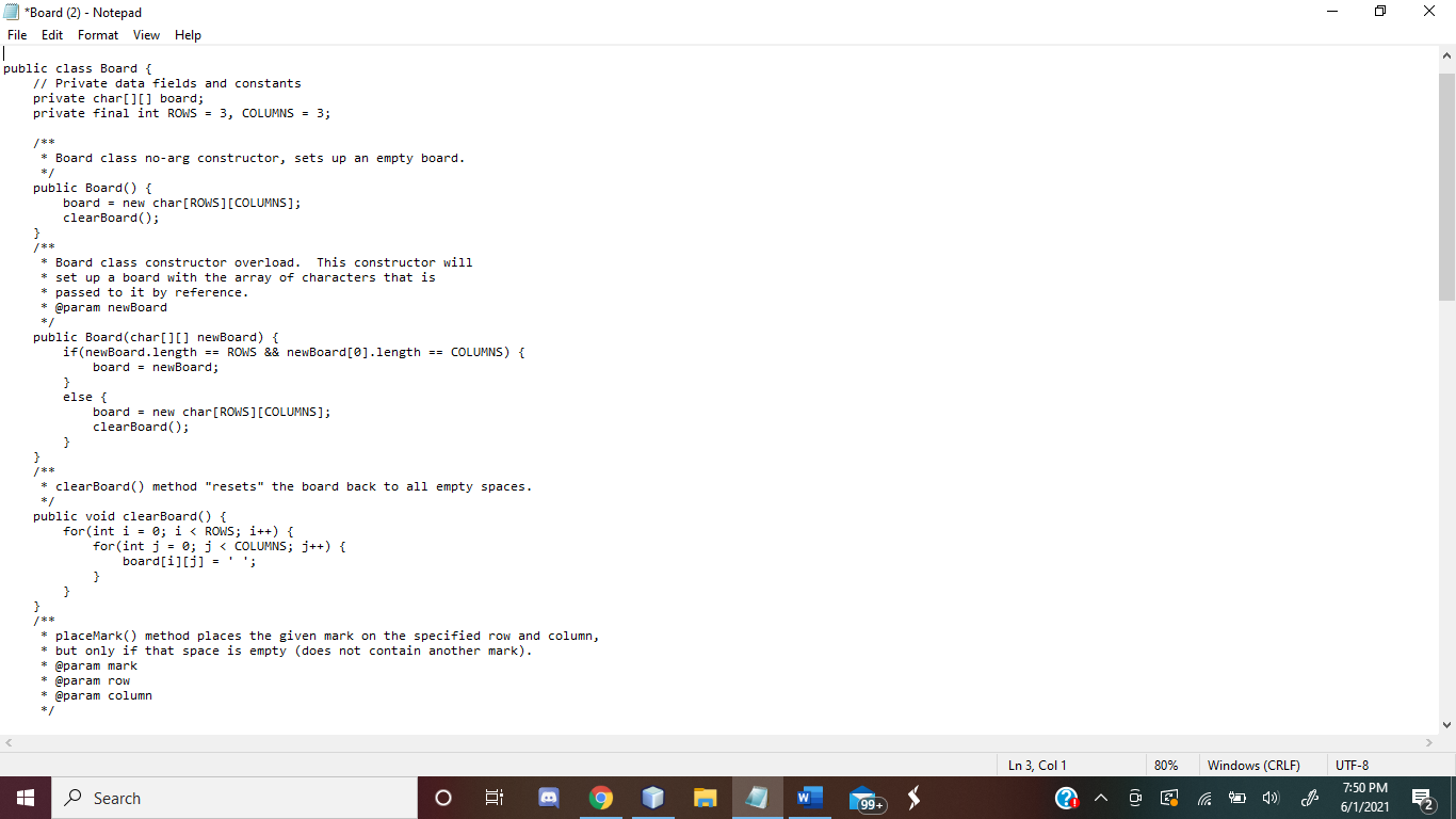 Solved Create a java tic tac toe game using this code | Chegg.com