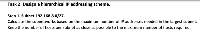Solved Project in IP addressing and subnetworks Designing | Chegg.com