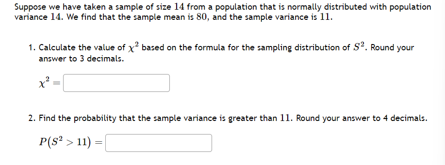 Solved Suppose we have taken a sample of size 14 from a | Chegg.com