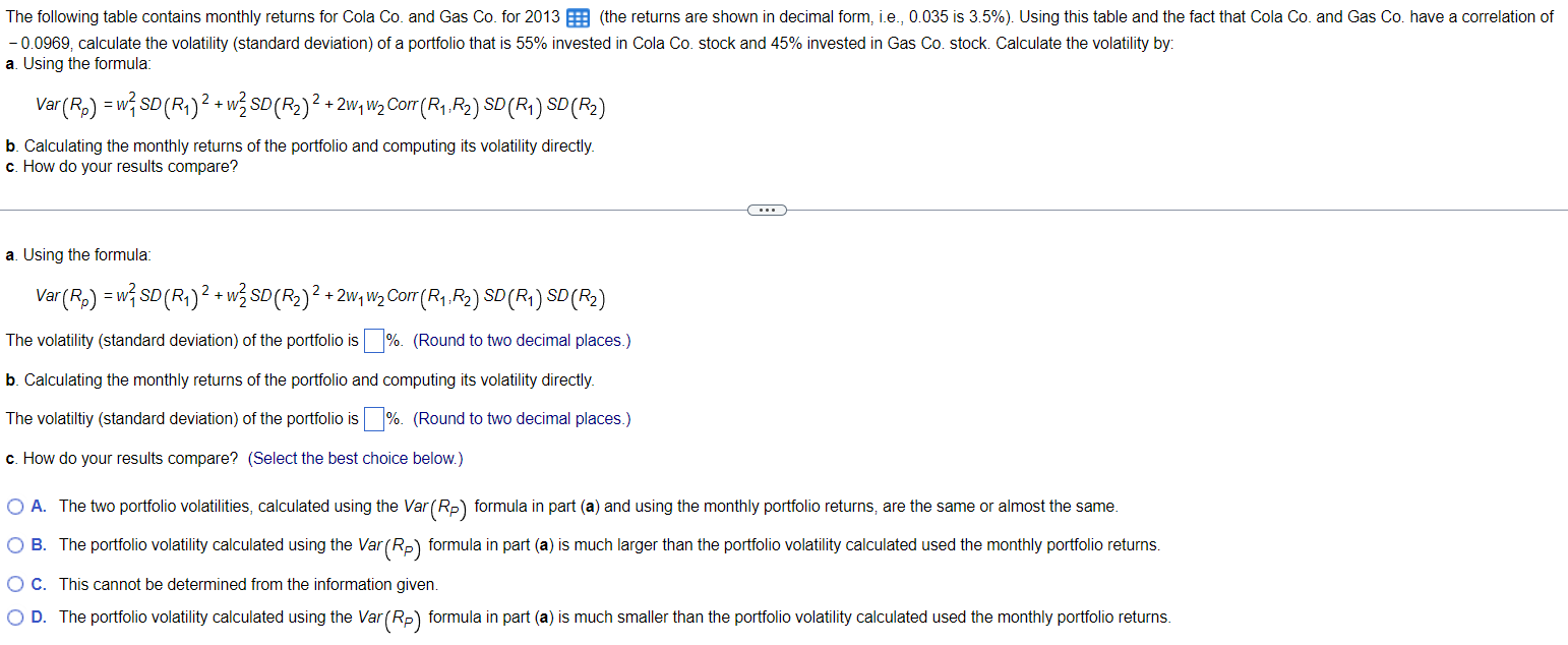 Solved Chapter 12 - Q5 (NEW): Please answer the questions in | Chegg.com