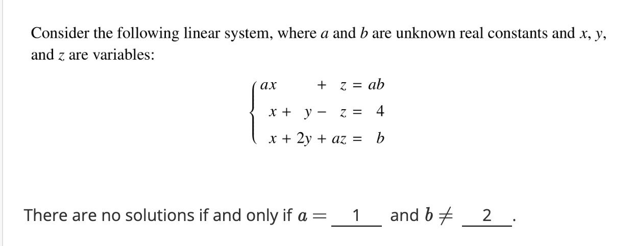 [Solved]: consider the following linear syste