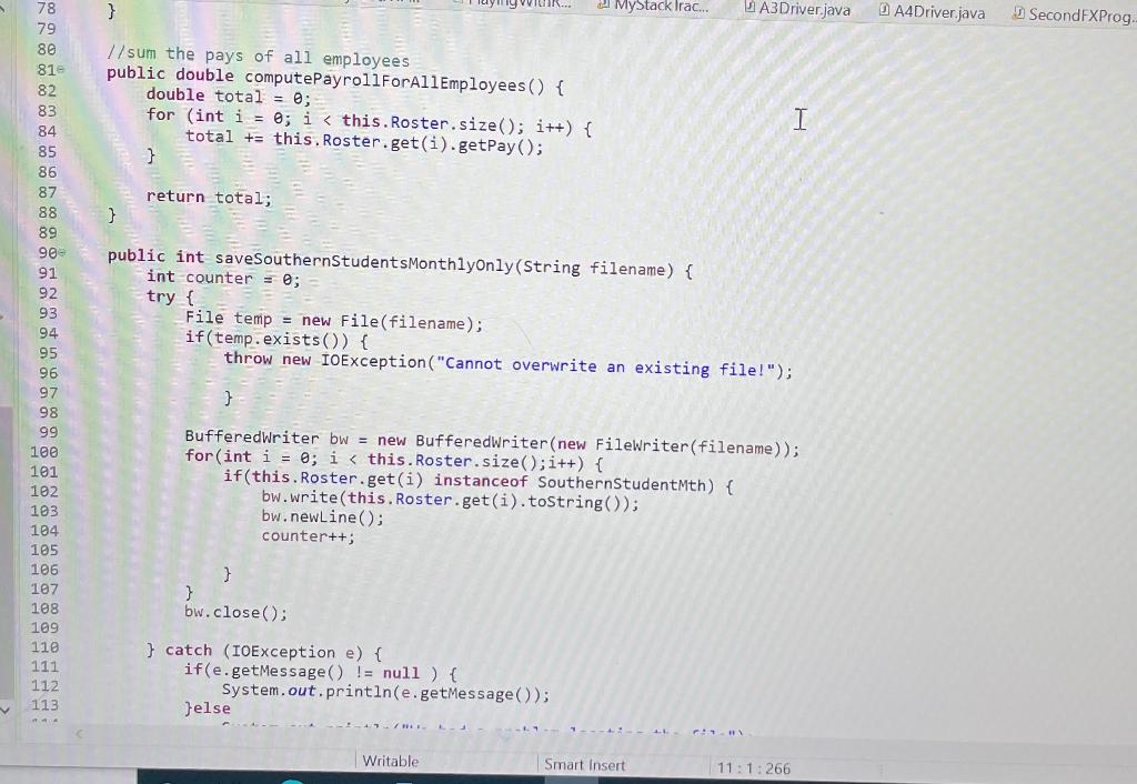 Solved Create a GUI EmployeeRoster class (Pictured Below) | Chegg.com