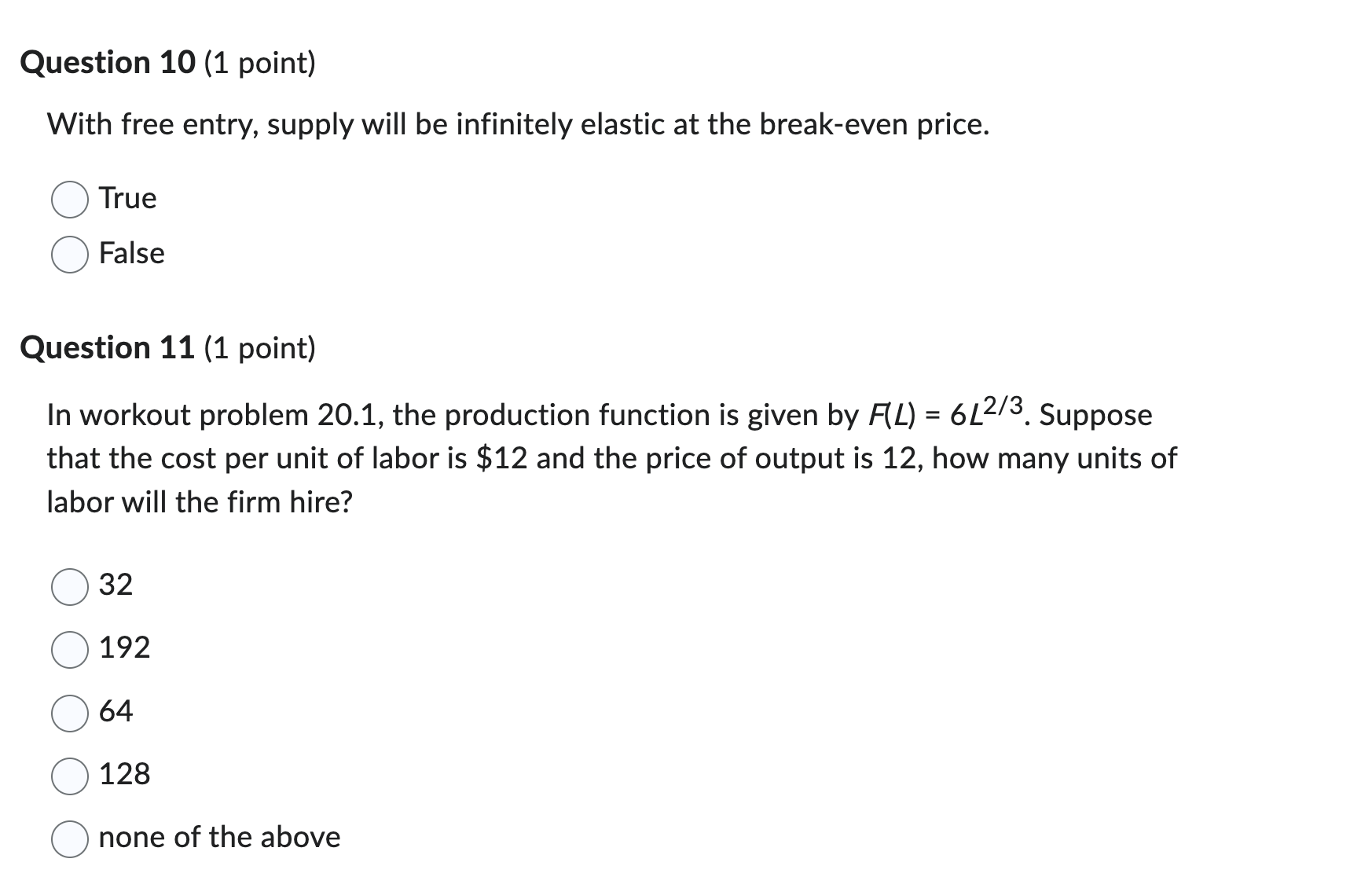 Solved With free entry, supply will be infinitely elastic at | Chegg.com