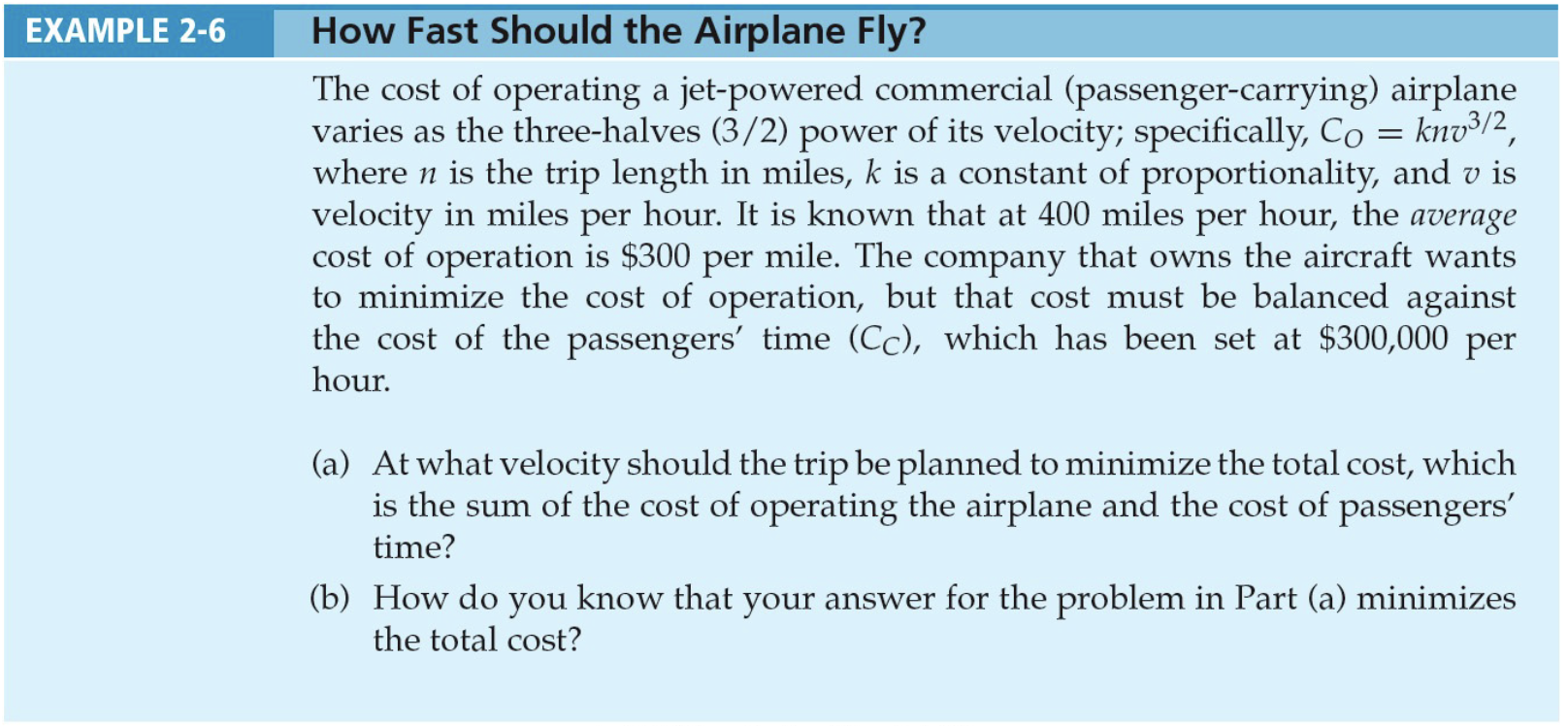 Solved EXAMPLE 2-6 How Fast Should the Airplane Fly? The | Chegg.com