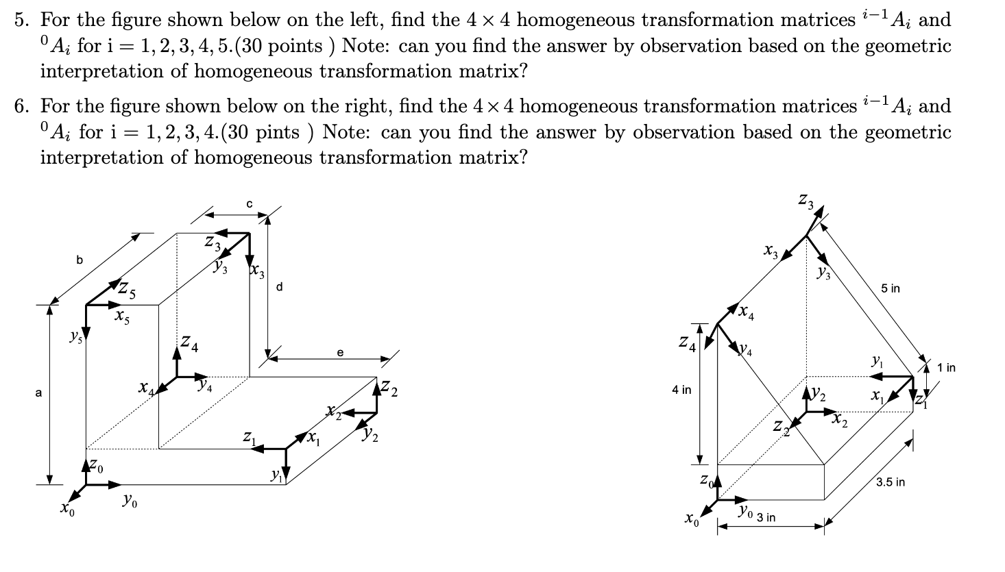 Solved 5 For The Figure Shown Below On The Left Find The 4