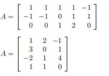 Solved Directions: For each matrix A, find a basis for the | Chegg.com