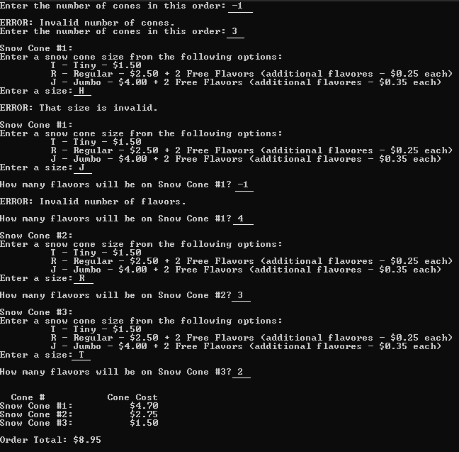 Solved Need assistance with a programming class. Write a | Chegg.com