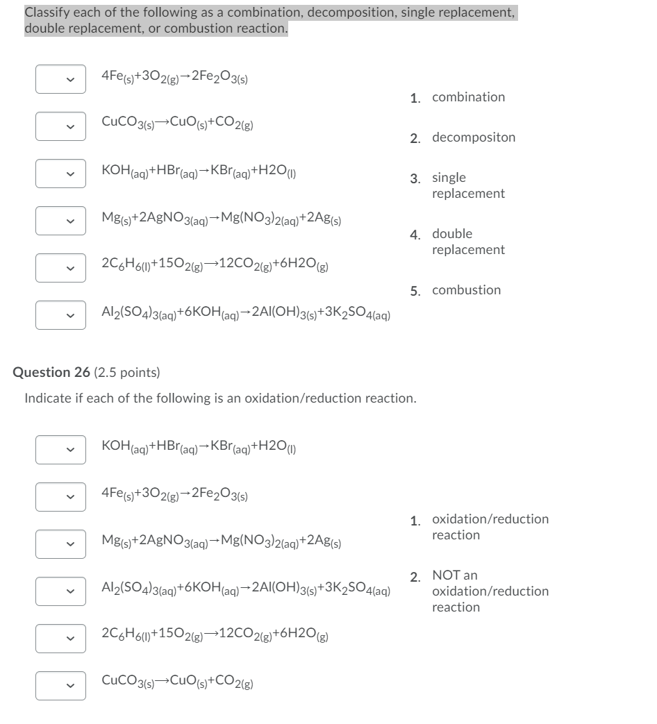 Solved Classify each of the following as a combination, | Chegg.com