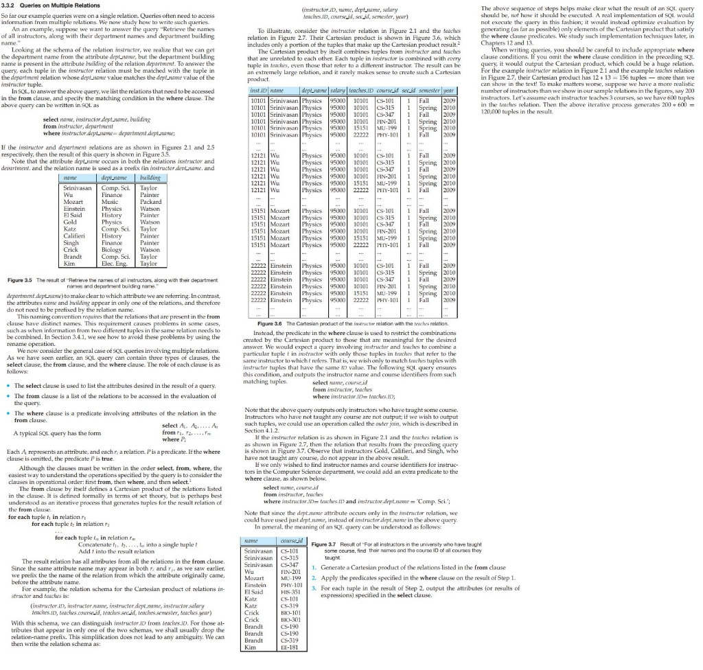 Database ：（if Reference material looks too small you | Chegg.com