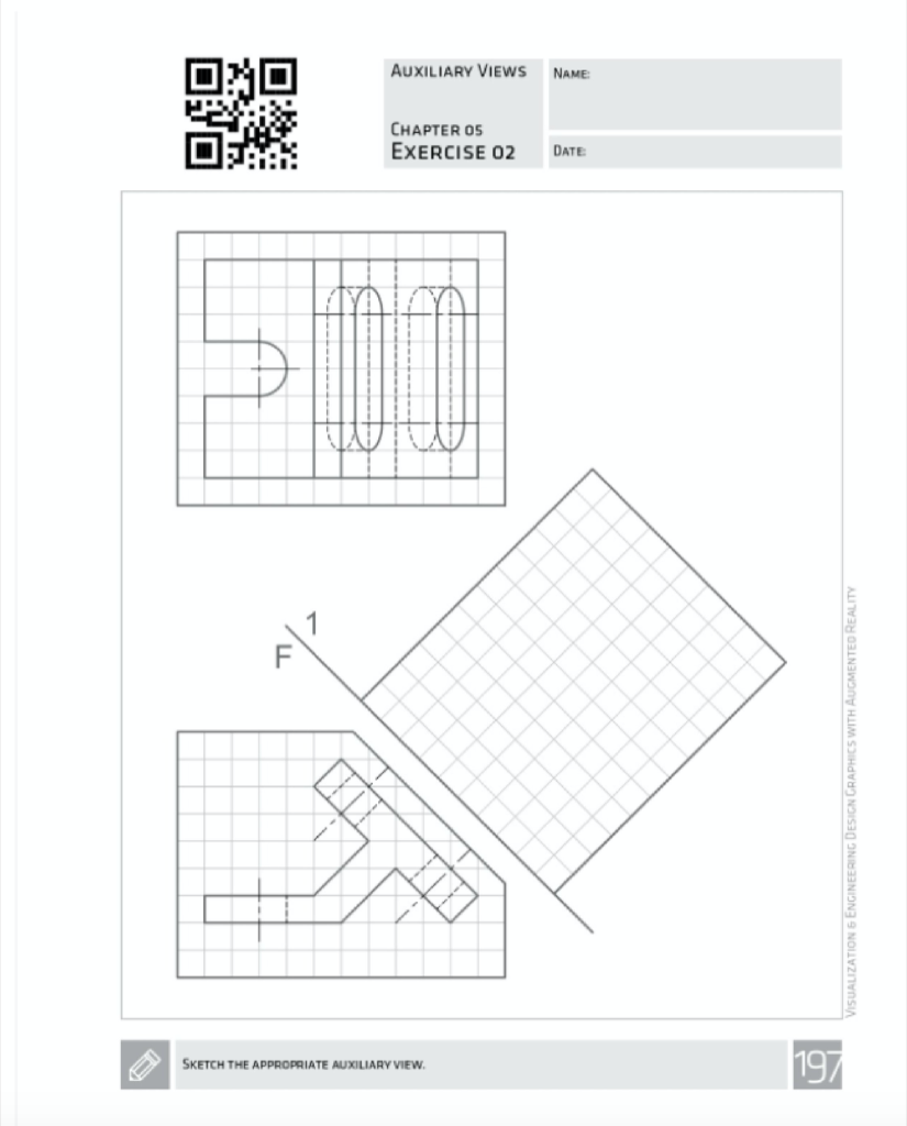 Solved AUXILIARY VIEWS NAME CHAPTER 05 EXERCISE 02 DATE वि | Chegg.com