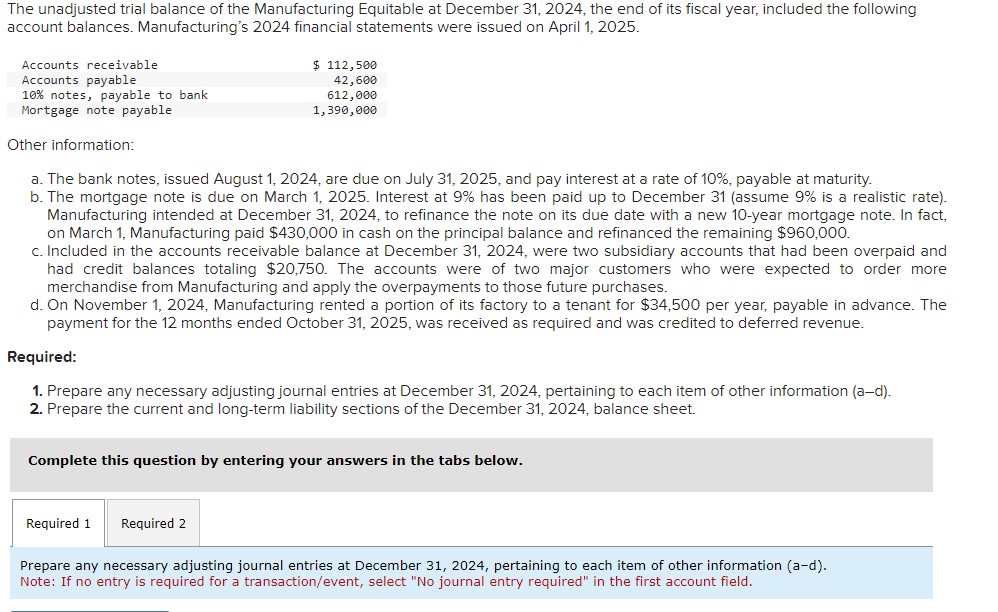 Solved REQUIRED 1.1.The Bank notes, issued August 1, 2024, | Chegg.com