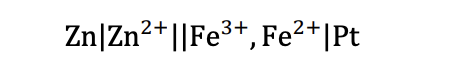 Solved Zn∣∣Zn2+∥Fe3+,Fe2+∣∣Ptc. Calculate the cell potential | Chegg.com