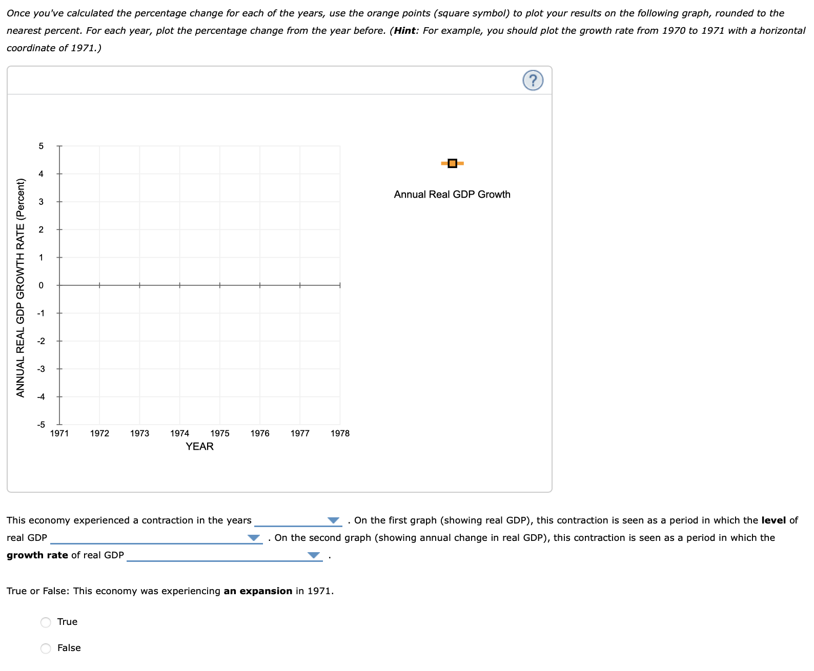 Solved This economy experienced a contraction in the years | Chegg.com