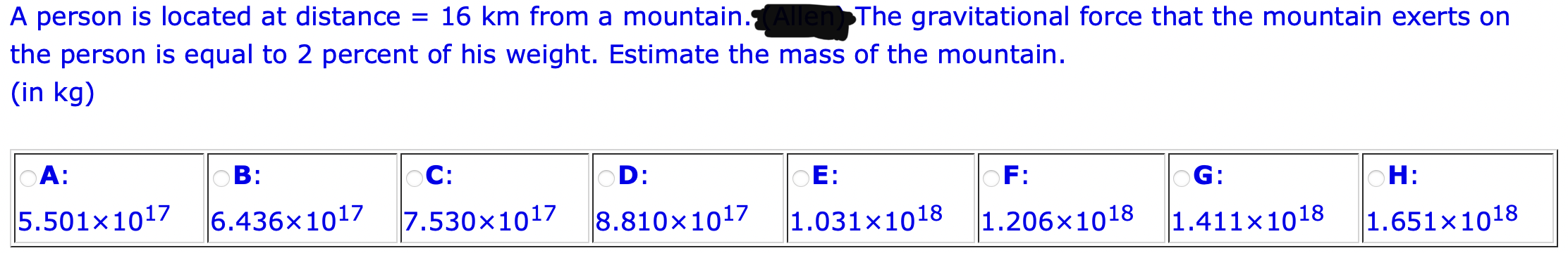 Solved A person is located at distance =16km ﻿from a | Chegg.com