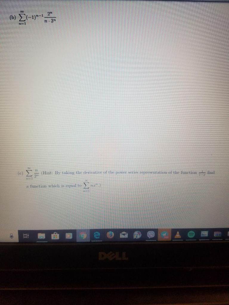 Solved Use Power Series Representations For Functions That