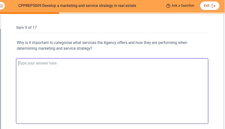 Solved Item 9 ﻿of 17Why is it important to categorise what | Chegg.com