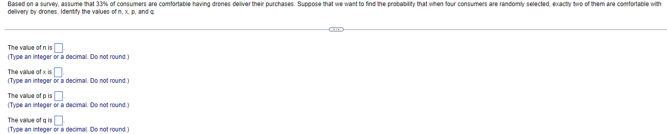 Solved Based on a survey, assume that 33% of consumers are | Chegg.com