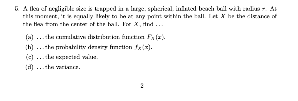 Solved 5. A flea of negligible size is trapped in a large, | Chegg.com