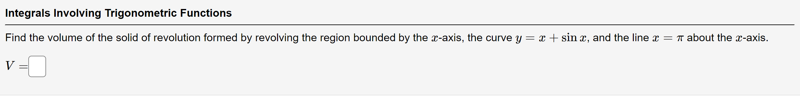 Solved Integrals Involving Trigonometric Functions Find the | Chegg.com