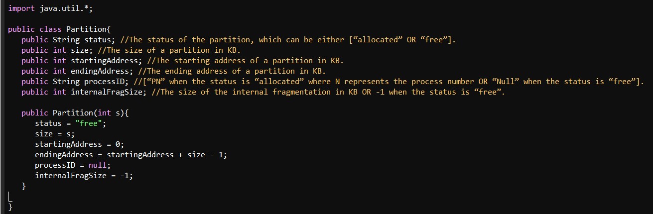 Solved This project will involve managing a contiguous | Chegg.com