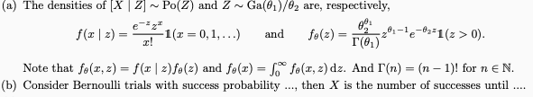 Solved 2. (Gamma-Poisson Mixture = negative binomial) Let := | Chegg.com