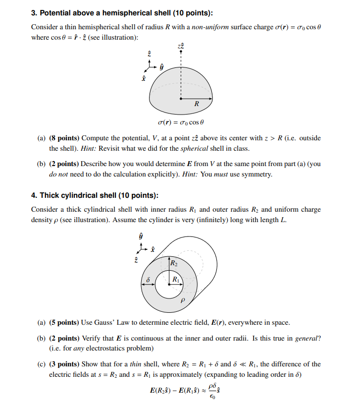 Solved 1. Potential of an infinite plane of charge (4 | Chegg.com