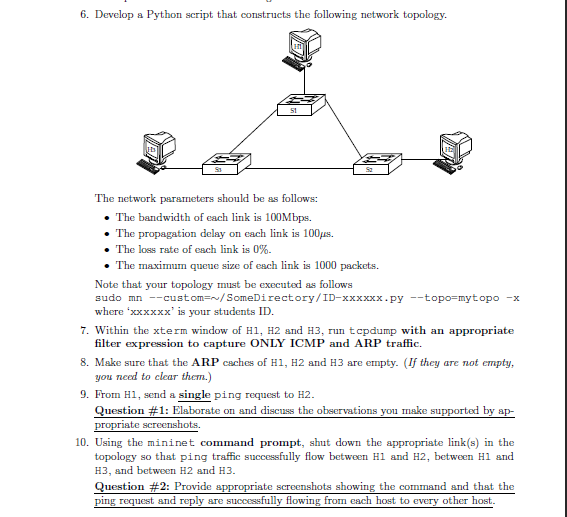 6. Develop a Python script that constructs the | Chegg.com