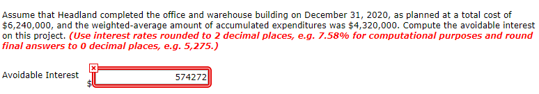 Solved Headland Furniture Company started construction of a | Chegg.com