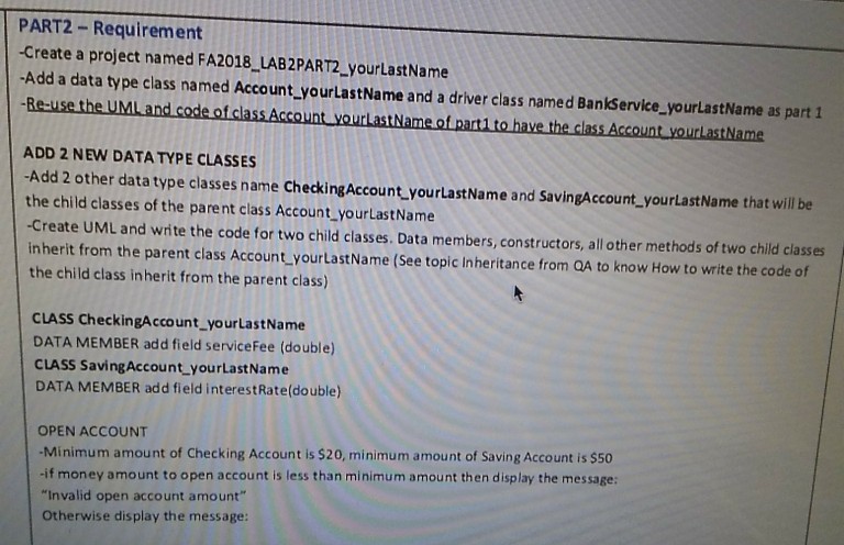 Solved PART1-Requirement Create a project named | Chegg.com