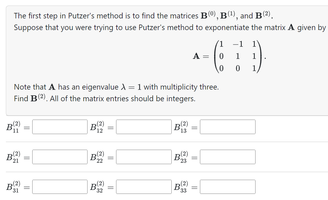 Solved by an EXPERT The first step in Putzer's method is to find the | Chegg.com