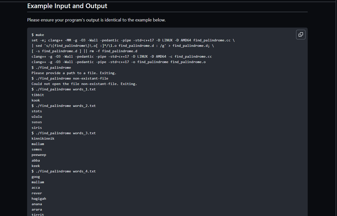 Finding a Palindrome In this exercise, you will write | Chegg.com