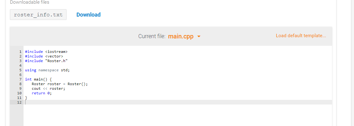 Solved I need help solving this problem in .cpp files | Chegg.com