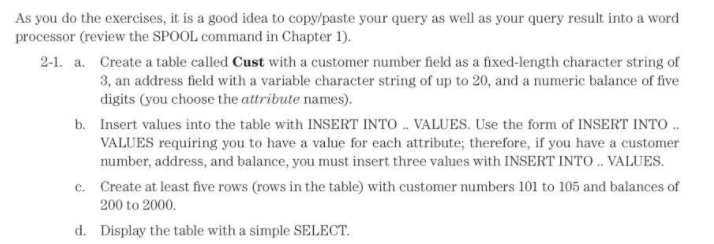 Solved As you do the exercises, it is a good idea to | Chegg.com