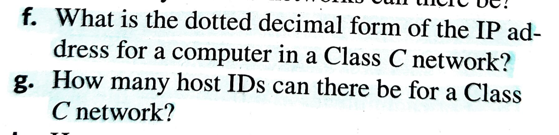 Solved Internet Addresses In order to communicate | Chegg.com