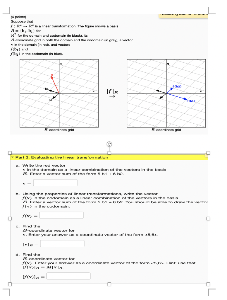 Solved (4 points) Suppose that f: R2 → R2 is a linear | Chegg.com