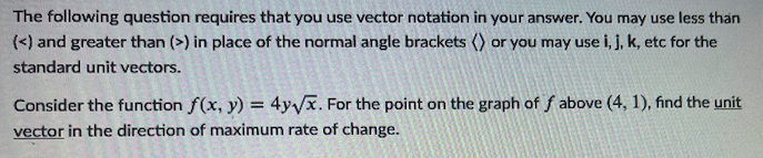 Solved The following question requires that you use vector | Chegg.com