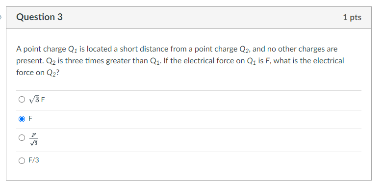 Solved A point charge Q1 is located a short distance from a | Chegg.com